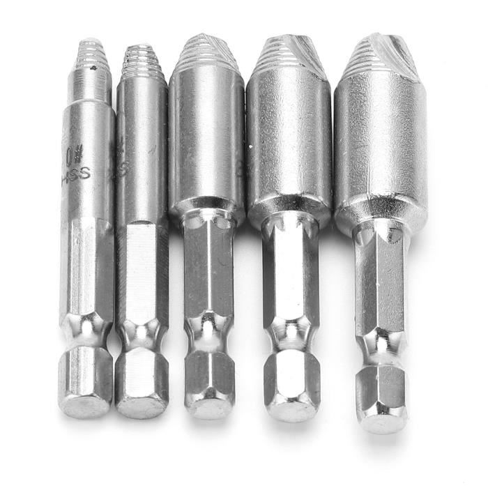 Akozon Ensemble d'extracteur de vis 5 pièces extracteur de vis poignée ... Akozon Ensemble d'extracteur de vis 5 pièces extracteur de vis poignée ...