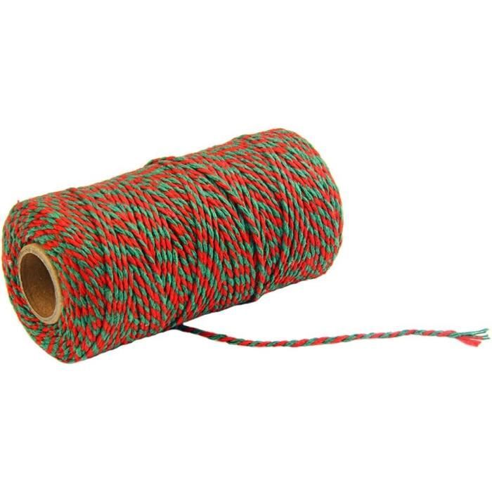Corde En Coton 2 Mm,100 M Naturel Colorée Ficelle De Macramé Ficelle D ...