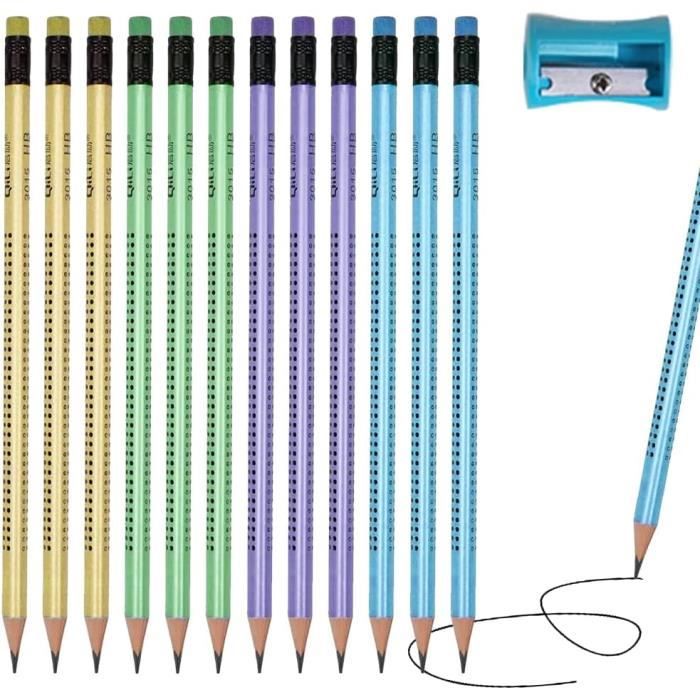 Crayon Hb,Crayon Graphite,Crayons À Papier En Bois,12 Pièces Crayon ...