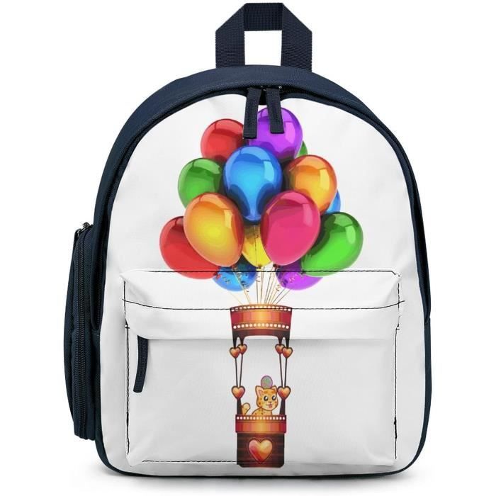 Sacs À Dos Enfant Sac De Maternelle Léger Pour Garçon Fille Chat Ballon ...