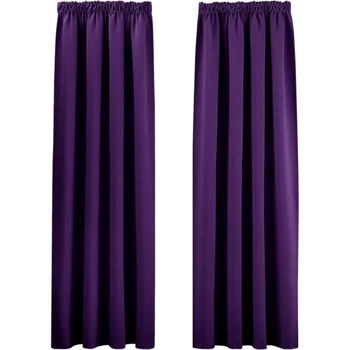 Rideau Galon Fronceur Rideaux Occultant Thermique Isolation Anti ...