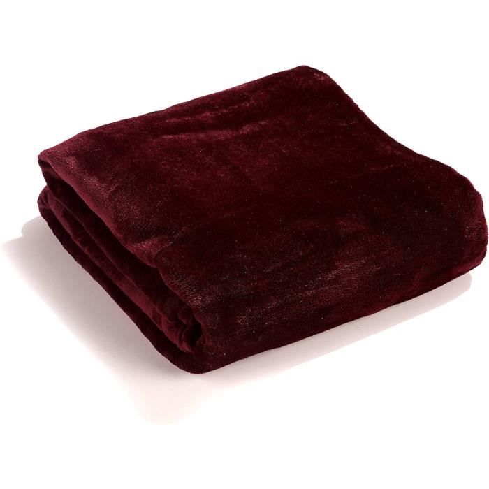 Grand Plaid Xl Env. 150 X 200 Cm,Microfibre De Flanelle Super Doux ...
