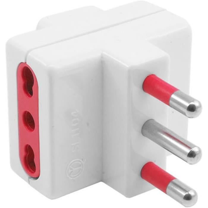 21505 Fiche Multiprise 3 Prises Bypass 10 A 16 A Adaptateur Triple ...