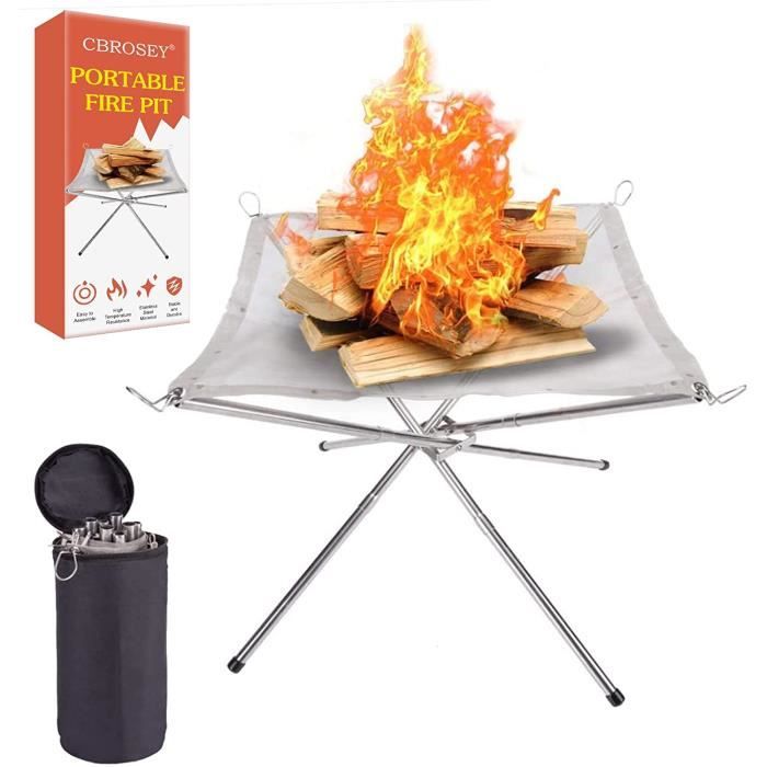 Brasero Portable pour Extérieur,Foyer Portatif,Foyer Extérieur,Foyer de ...