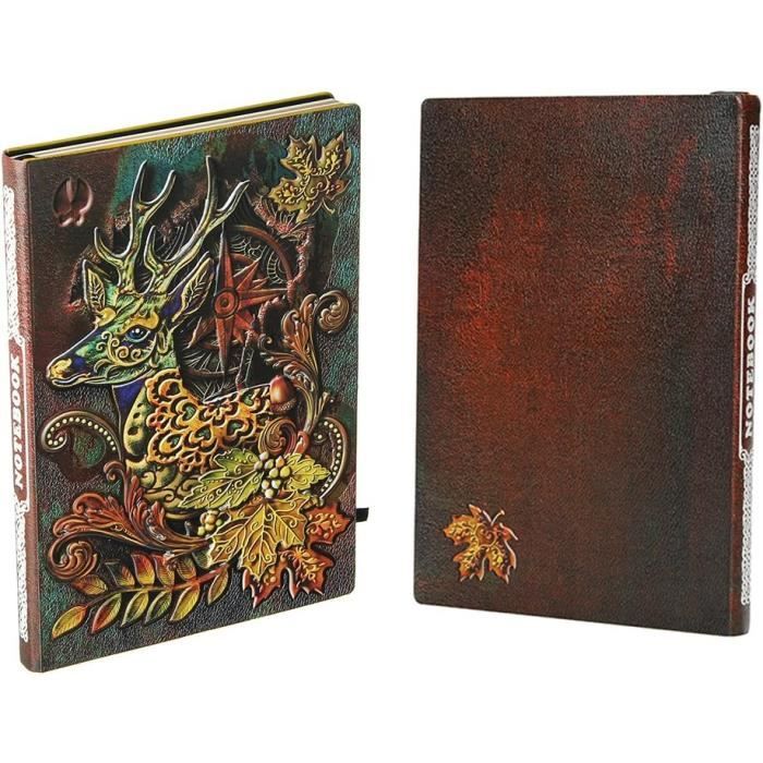 Carnet de Notes Cuir A5, Ligné, Carnet Intime Vintage, Cahier Notebook ...