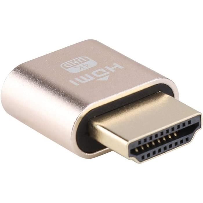 Prise Factice HDMI, Prise D'émulateur D'affichage Adaptateur HDMI vers ...