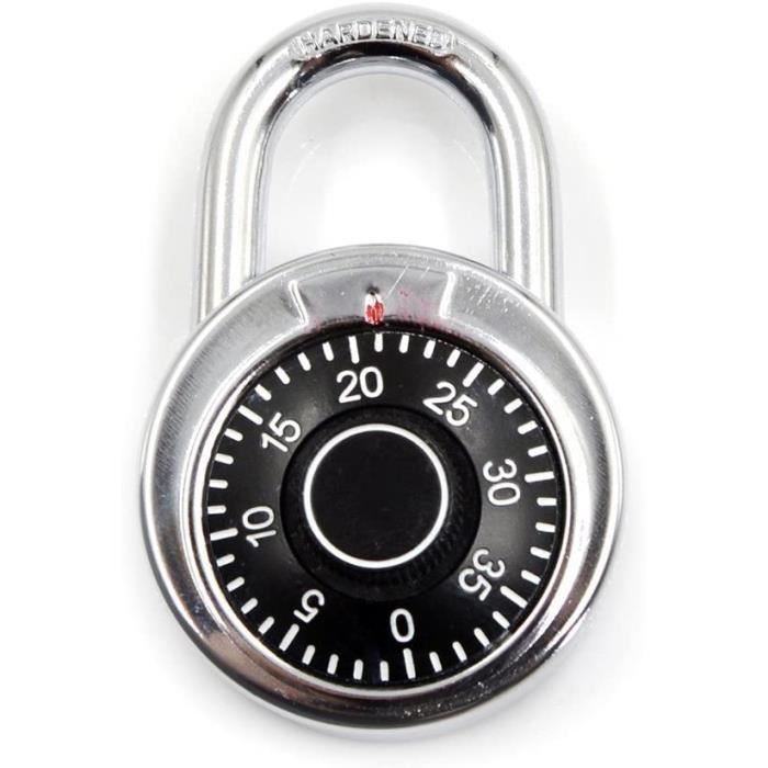 Cadenas rotatif à combinaison avec chiffres - Cadenas à code rond ...