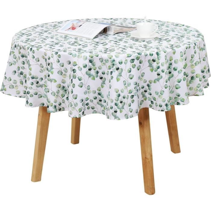 Nappe Ronde 150 Cm, Nappe De Table Polyester Antitache Avec Joli Motif ...