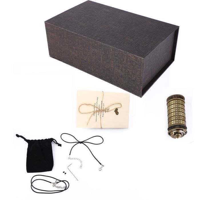 Garosa Serrure à code romantique Classique Da Vinci Password Letter ...