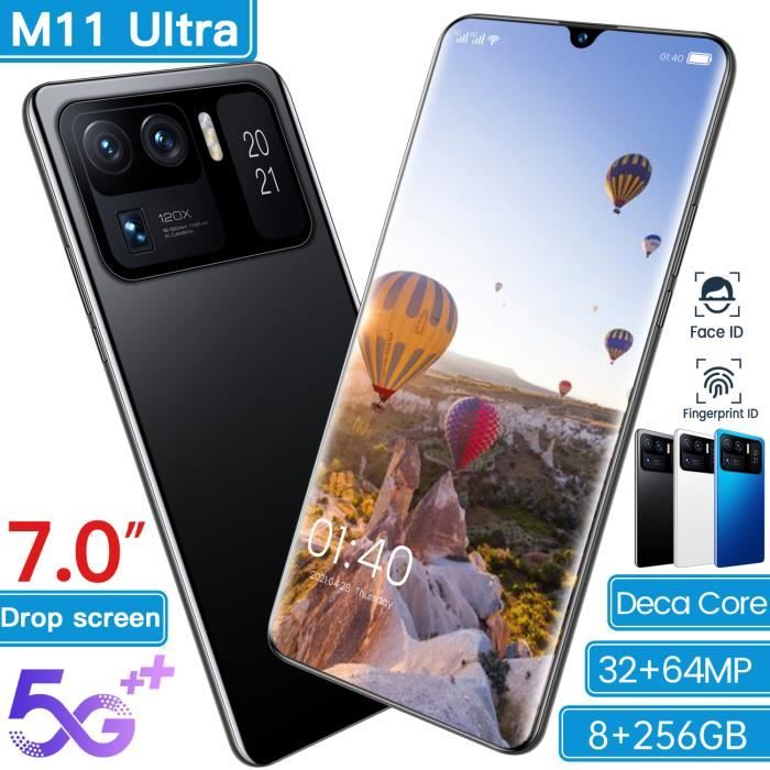 M11 Ultra Smartphone Portable débloqué 4G/5G(Ecran 7,0 pouces -256Go ...