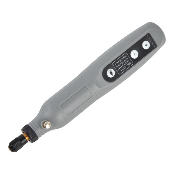 Mini Meuleuse Électrique Dioche Kit Avec Led 5 Niveaux De Vitesse Batterie Intégrée