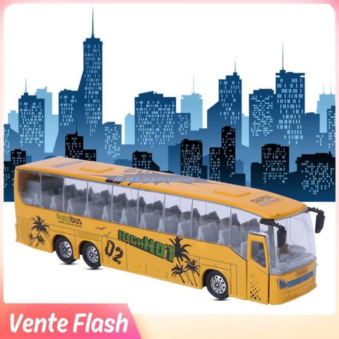 Dioche Jouet de bus Simulation D'autobus Forme Réaliste Jouet D'autobus ...