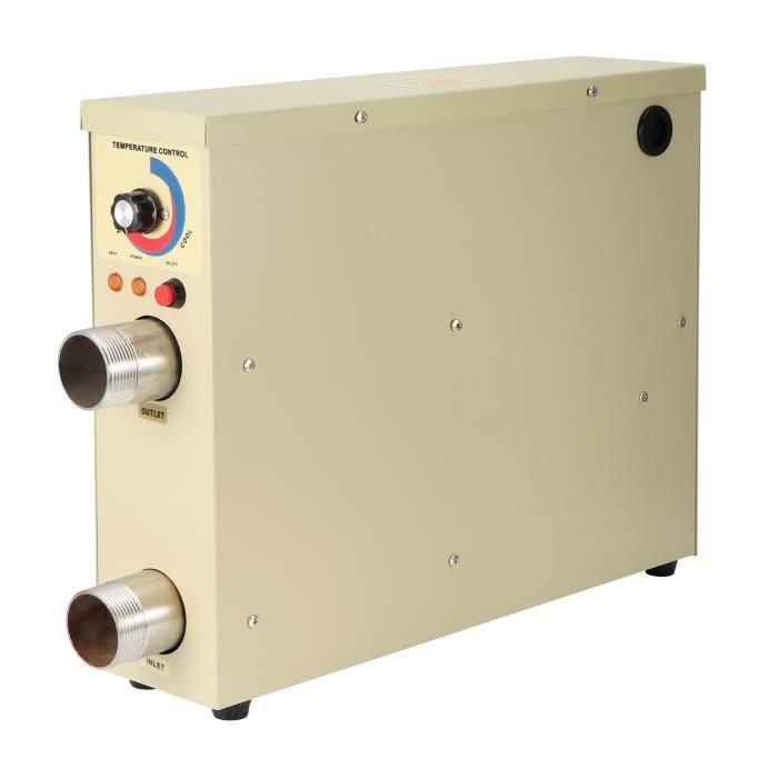 Chauffe-Piscine Électrique 5.5KW Chauffe-Eau Piscine Réchauffeur Eau ...