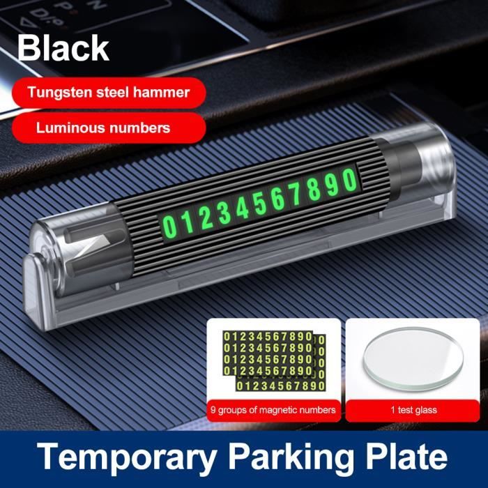 Plaque d'immatriculation de stationnement multifonctionnelle avec 9 ...