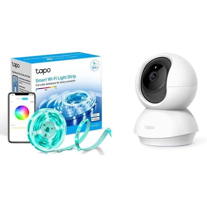 Tapo Ruban LED RGB 5m, Bande LED WiFi, LED Chambre Multicolore, (Tapo ...