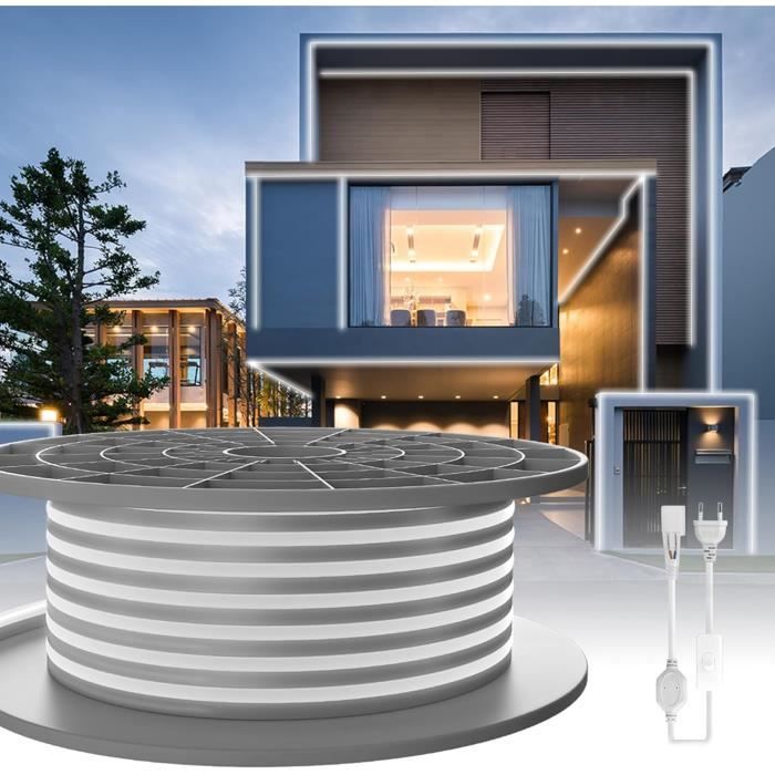 5M Ruban Led Flexible Néon Bande Led 220V, Découpable Lumière Cuisine ...