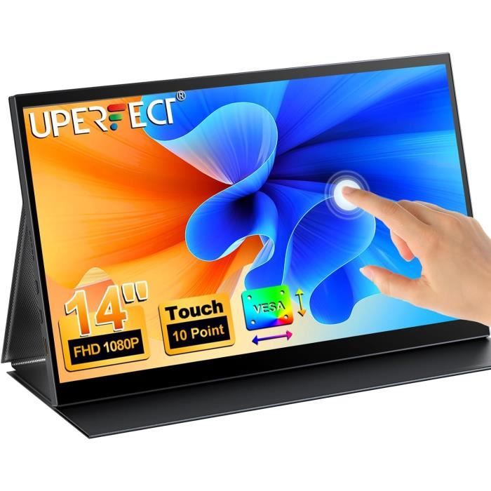 Moniteur Portable Touchscreen,Écran Portable 14" Avec Vesa Ips 1080P ...
