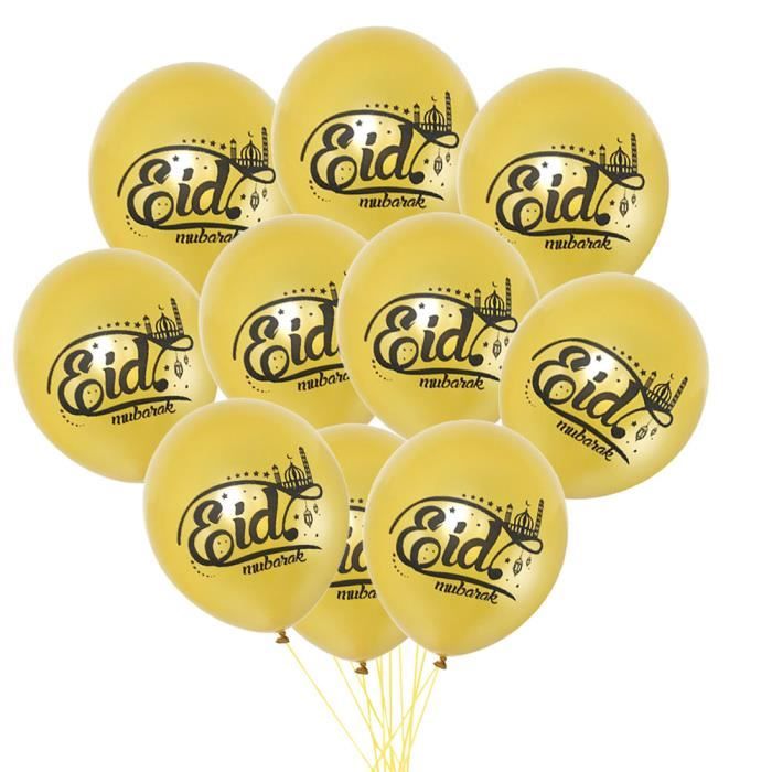 Eid mubarak ballon 50pcs 12inch Eid Mubarak Impression Ballloons ...