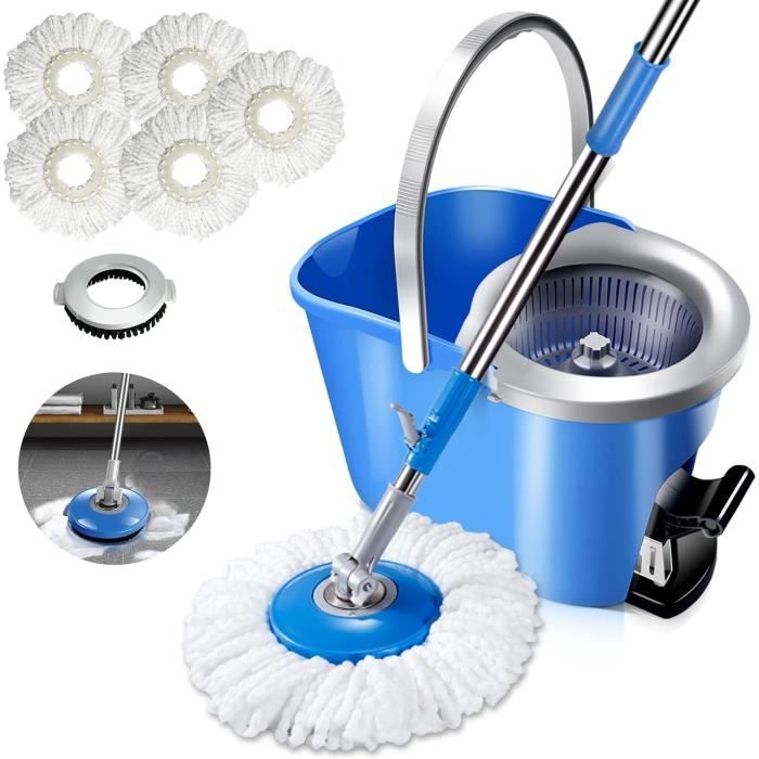 Balai À Frange Et Seau À Pédale, Balai Serpillere Et Seau Avec 5 ...