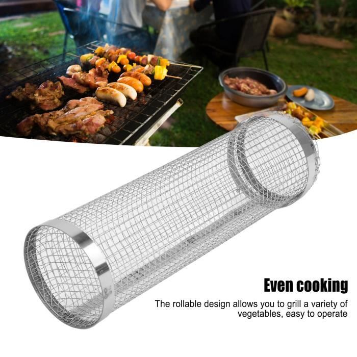 Tube de filet pour barbecue Filet de barbecue Panier à griller à ...