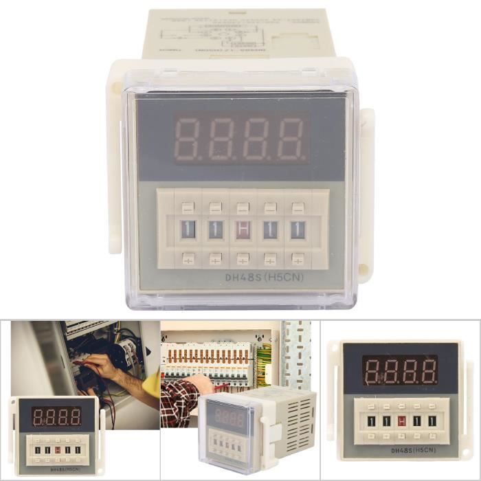 ZJCHAO Interrupteur temporisé Module de relais temporisé numérique 8 ...