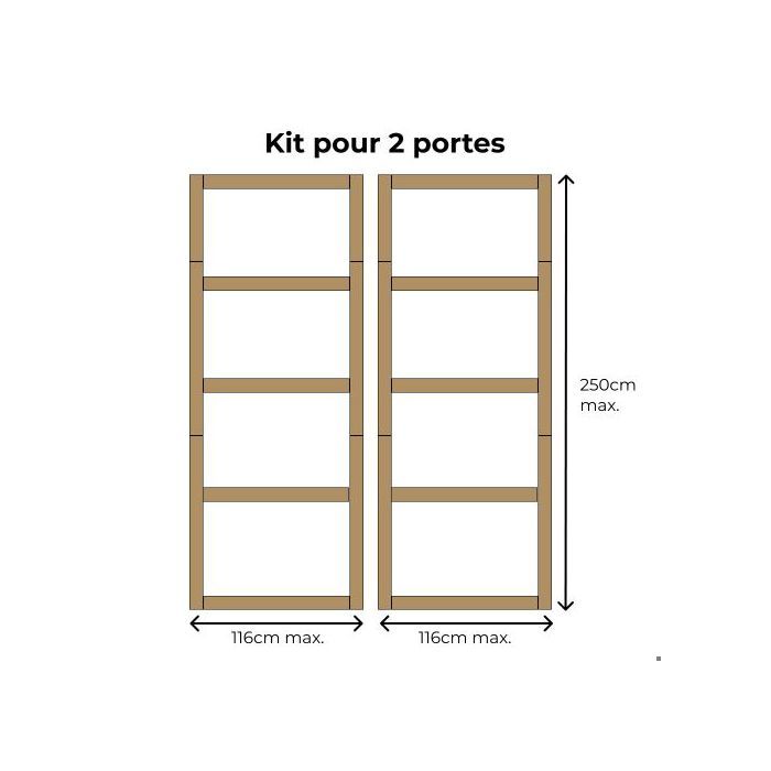 Kit moulure plate pour porte placard dressing Copenhague décoration ...
