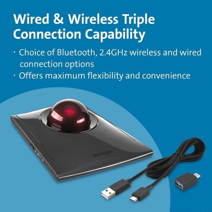Slimblade Pro - Trackball Sans Fil Bluetooth, Souris Ergonomique ...
