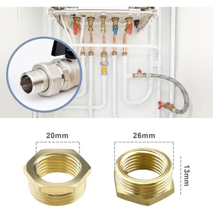 4Pcs Bush Réducteur Connecteur 3-4 Pouces Mâle Vers 1-2 Pouces Femelle Filetage Raccord De Tuyau ...