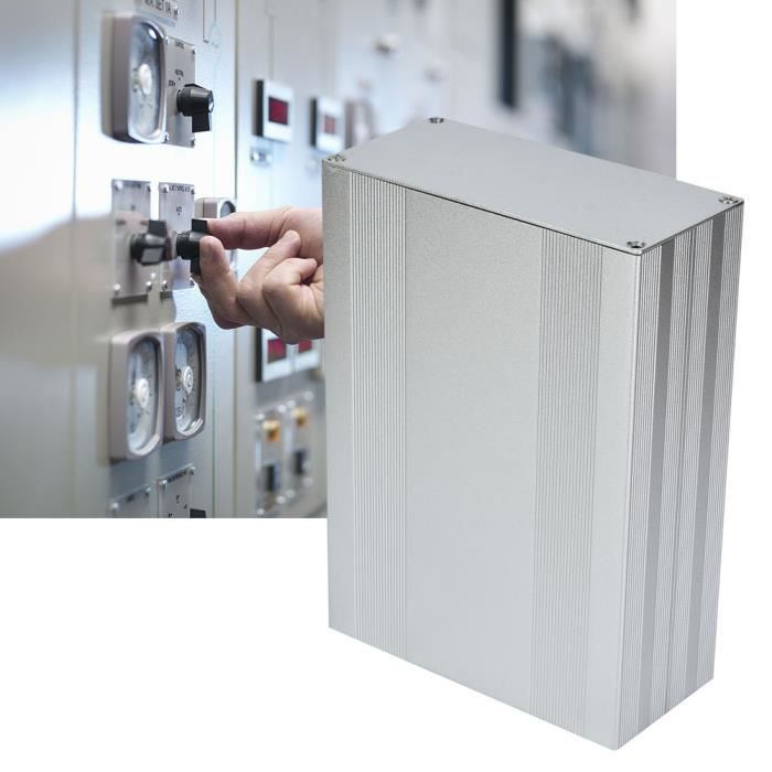 Boîtier électronique, boîtier de projet électronique argenté durable en ...