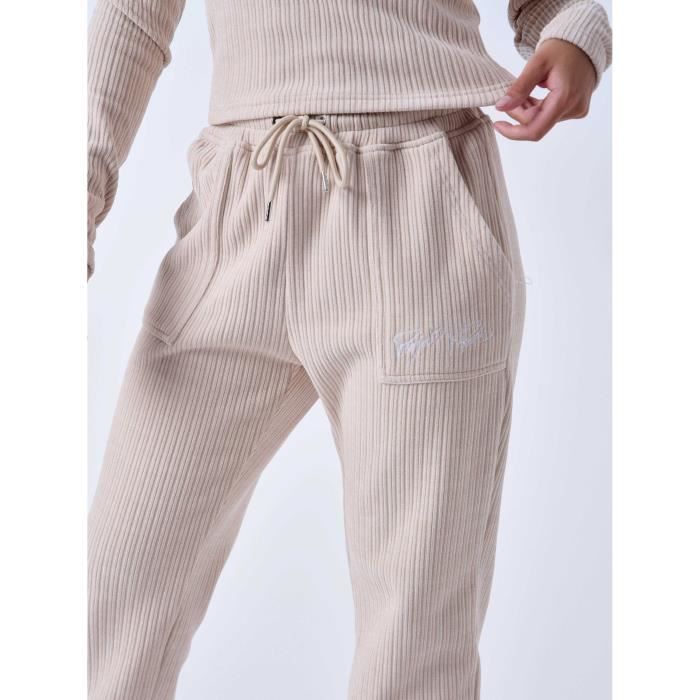 Bas de Jogging en velours côtelé pour Femme - PROJECT X PARIS - Beige ...