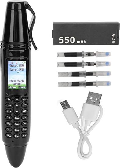 Stylo Mini tlphone portable GSM double SIM appareil photo lampe de ...