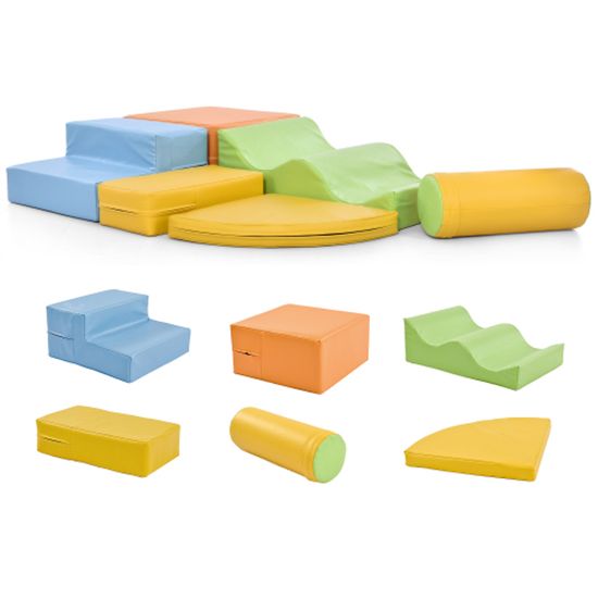 6 blocs géants Escaliers et toboggans pour enfants jouets pour grimper ...
