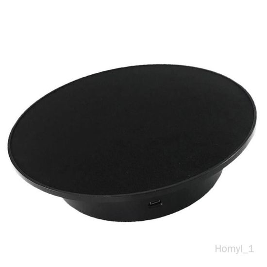 Présentoir Rotatif Table de Rotation Électrique Bidirectionnelle à ...