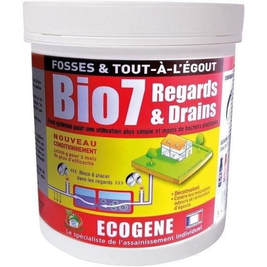ECOGENE Bio 7 regard et drain - 4x200 g - Cdiscount Maison