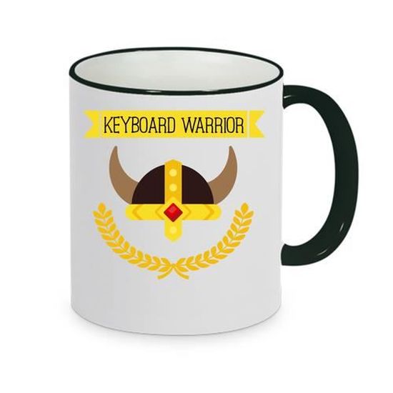Mug - Céramique - Noir LMK KEYBOARD WARRIOR - Cdiscount Maison
