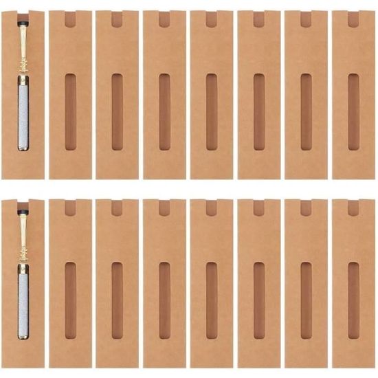 50 Pcs Kraft Stylo Coffrets Cadeaux, Burlywood Boîte D'Emballage Pour ...