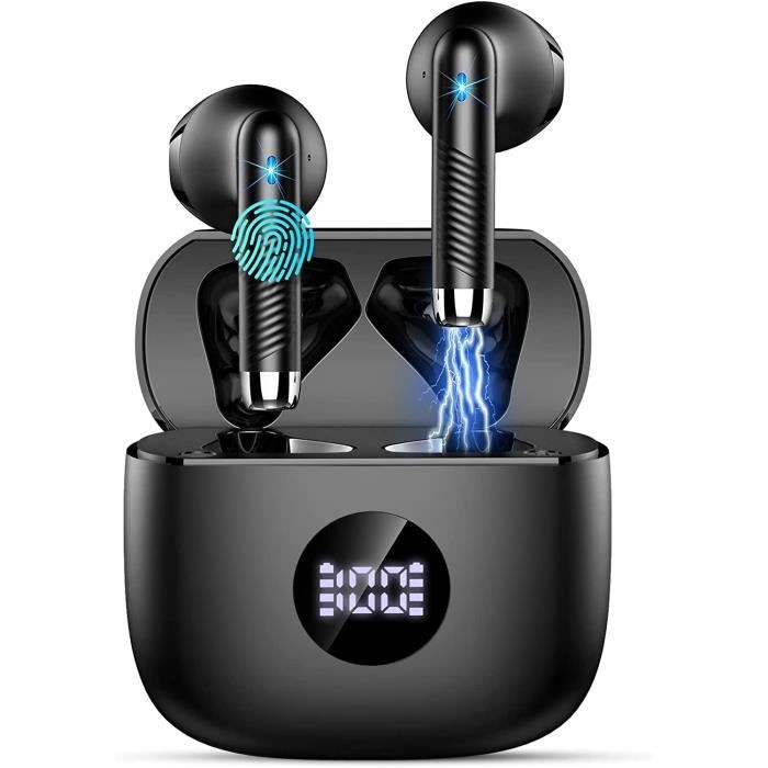 Ecouteurs Bluetooth sans Fil, Ecouteur Bluetooth 5.3 Anti bruit Stéréo ...