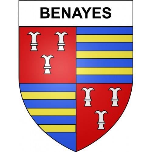 Benayes 19 ville sticker blason écusson autocollant adhésif - Taille ...