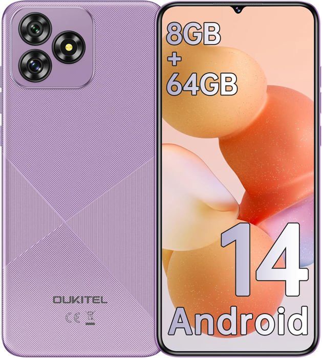 C53 Téléphone Portable Android 14-Écran 6.6" Smartphone Pas Cher ...