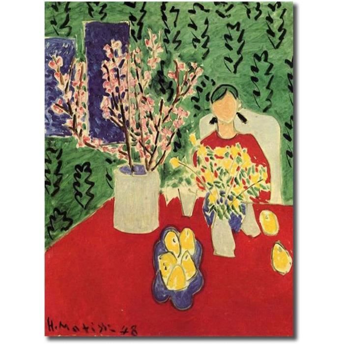 Célèbre Tableau D'Henri Matisse. Tableaux D‘Art Mural Abstrait : Fleurs ...