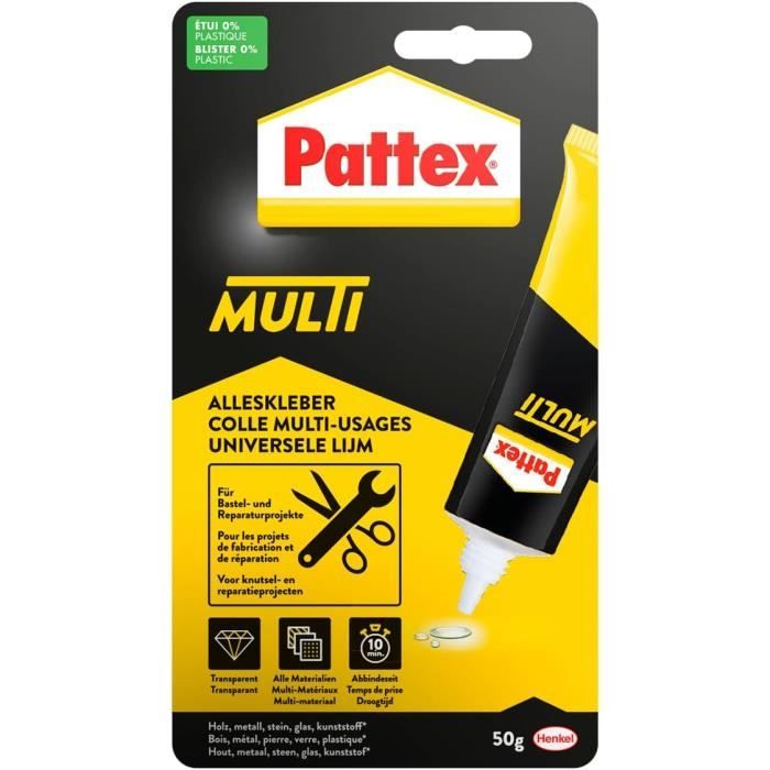 PATTEX Multi - Colle multi-u s tous matériaux sans solvant - Tube 50g ... PATTEX Multi - Colle multi-u s tous matériaux sans solvant - Tube 50g ...
