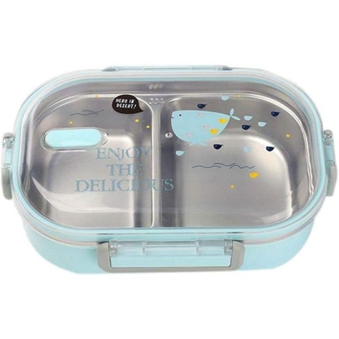 Boîte à Déjeuner Boîtes à Bento Lunch Box en acier Inoxydable avec 2 ...