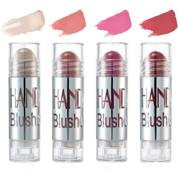 Blush Et Fards À Joues - Bâton Fard 4 Couleurs Correcteur À Joues Mat ...