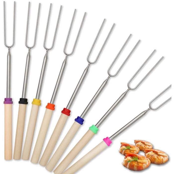 La Fourchette de Barbecue télescopique en Acier Inoxydable en Forme de ...