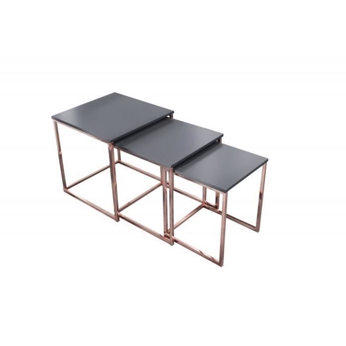 INVICTA NEW ELEMENTS set de table cuivre - MDF, acier - Cdiscount Maison