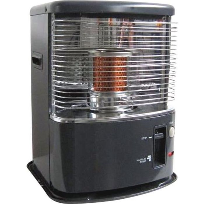 Poêle Portable à Pétrole Kero 241a 2200 W 85 M³ Noir Cdiscount