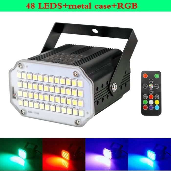 Effets de scène,Mini LED RGB UV,lumière stroboscopique blanche,Disco,DJ,fête,noël,Club de ...