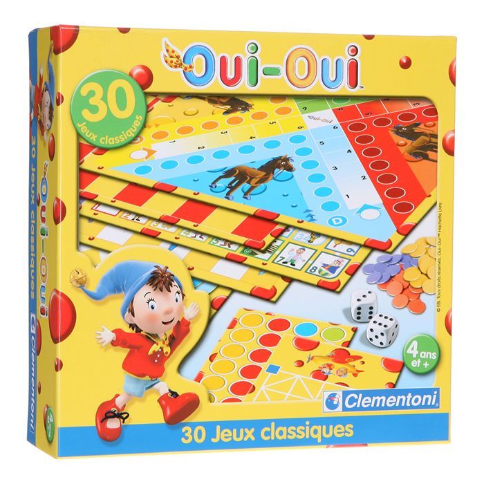 Clementoni 30 Jeux classiques Oui Oui - Cdiscount Jeux - Jouets