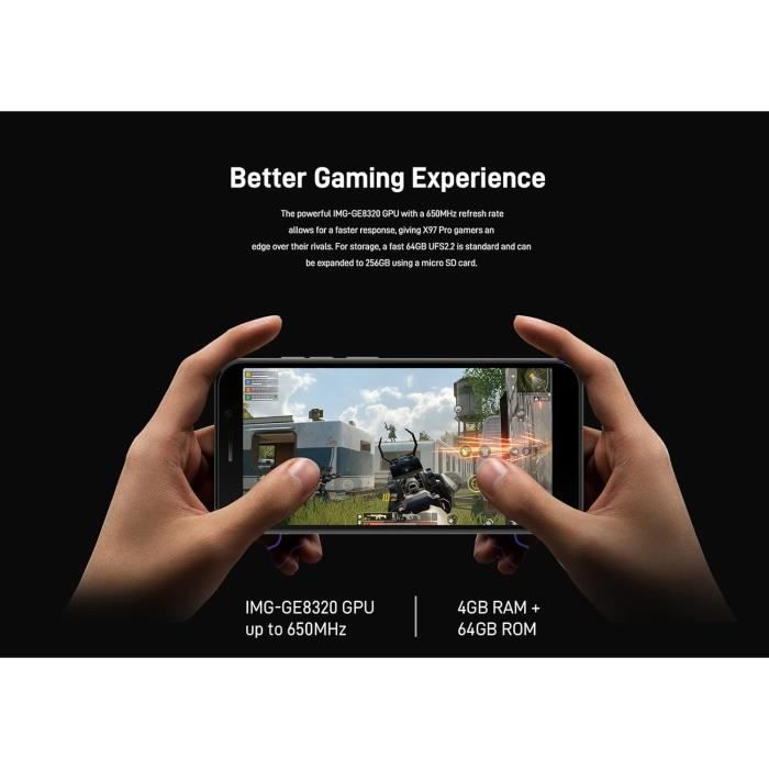 DOOGEE Android 12 Téléphone Débloqué X97 Pro,Helio G25 Octa Core 4Go+64Go,Double Caméra 12MP,6,0 ...