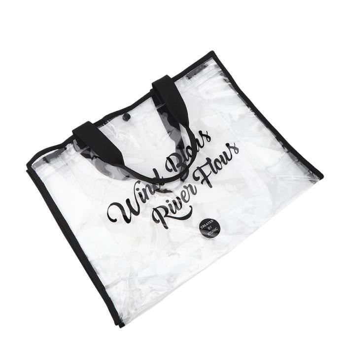 Sac de plage transparent transparent, sac de natation transparent, sac ...